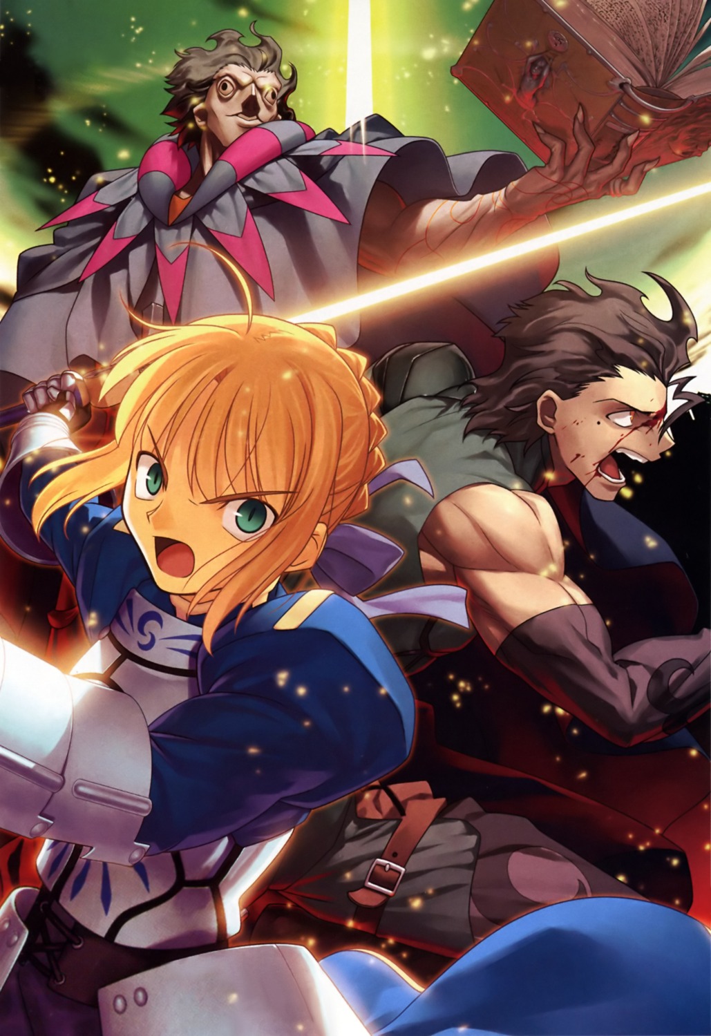 type-moon takeuchi takashi fate/stay night fate/zero caster (fate/zero) lancer (fate/zero) saber ...